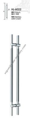 China Stainless steel door handle HL6022, dia24 X 45 X 800 for sale