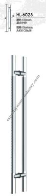 China Stainless steel door handle HL6023, dia19 X 38 X 800 for sale