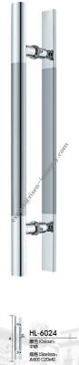 China Stainless steel door handle HL6024, dia20 X 40 X 600 for sale