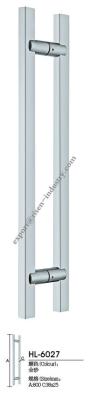 China Stainless steel door handle HL6027, dia38 X 25 X 800 for sale