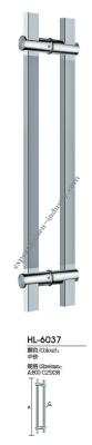China Stainless steel door handle HL6037, dia25 X 38 X 800 for sale