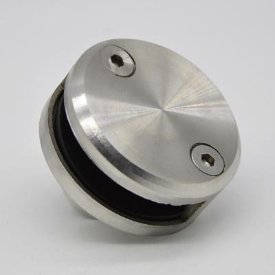 China Stainless steel glass to glass connector clamps, material SS304, finishing satin or mirror, for 9-12mm glass for sale