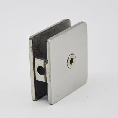 China Stainless steel Glass Clip 0 degree RS2304, 45X45mm, thickness 3mm, 4mm, SS201 satin, mirror, golden, black for sale