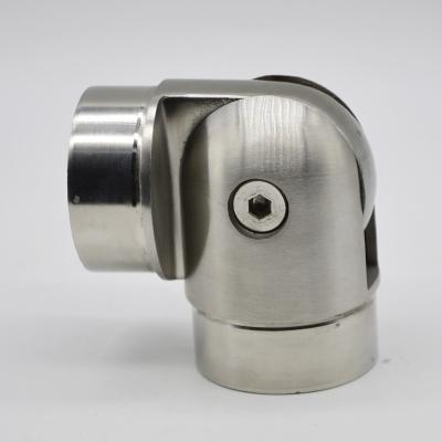 China Stainless steel adjustabel tube connector 90 degree, material SS304, finishing satin or mirror, for tube 50.8mm for sale