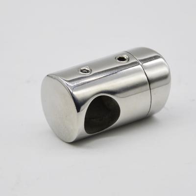 China Intermidiate Post Connector to tube for railling, Satin or Mirror finishing, SS304 for sale