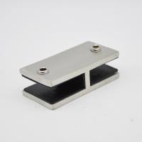 China Stainless steel Glass connector 180 degree RS2310 plus, 80X40mm, thickness 5mm, SS304 satin, mirror, black for sale