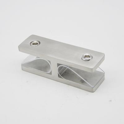 China Stainless steel Glass Clamps 180 degree RS2313 plus, 80X25mm, thickness 5mm, SS304 satin, mirror, black for sale