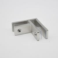 China Stainless steel Glass clamps 90 degree RS2314 plus, 70X25mm, thickness 5mm, SS304 satin, mirror, black for sale