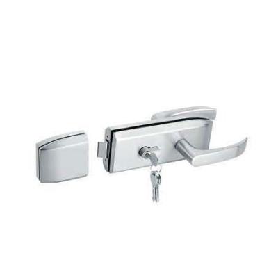 China Glass door locks LC-038, stainless steel 304 plate, finishing satin or mirror for sale