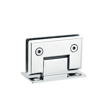 China Bathroom glass clamp RS1807, Bevel 90 degree, Double opening, Satin or Mirror for sale
