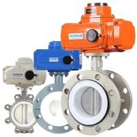 China Flange Motorized Butterfly Valve On Off Type 220V 16bar EPDM SS304 Ip67 160Nm for sale