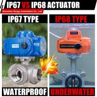 China 3 Way Motorized Actuator Valve T Type CF8M 1000 WOG NPT Female Threaded SS304 4-20ma for sale