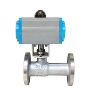 China Integrated Pneumatic Actuator Valve 3 Inch 220vac 304 Stainless Steel Double Acting for sale