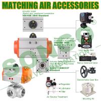 China Double L Port 4Way Thread SS304 Pneumatic Ball Valve Automatic Control Double Acting for sale