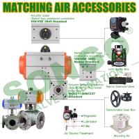 China SONGO Carbon Steel 4 Way Flange Pneumatic Ball Valve WCB ANSI 300LB Cast Steel Pneumatic Actuator for sale