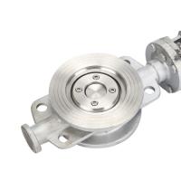 China SS304 Electric Actuator Butterfly Valve Metal Hard Seal Wafer Type 2 Inch 380V AC IP67 160Nm for sale