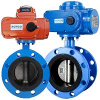 China Double Flange Motorized Actuator Valve 220VAC On Off Type Ductile Iron for sale