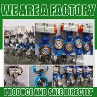 China Triple Eccentric Pneumatic Actuator Valve 5 Inch Single Action SS304 Flange Type Metal Hard Seal for sale