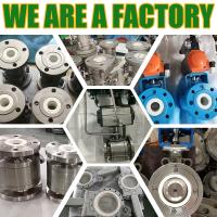 China Ceramic Lined Flange Pneumatic Actuated Ball Valve Wear Resistant Double Acting For Pulp for sale
