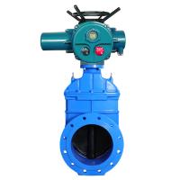China SONGO Flange Motorized Gate Valve Stainless Steel 304 316 Multi Turn Electric Actuated Water Flow Control Valve for sale