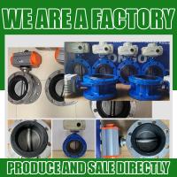 China Flange Pneumatic Soft Sealed Butterfly Valve EPDM PTFE Rubber Casting Iron With Air Actuator for sale