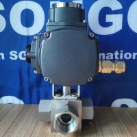 China Explosion Proof 3Way Motorized Ball Valve Water Flow Control Rotary Float Electric Actuator Valve for sale