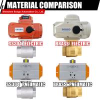China Brass Thread Motorized Ball Valve On Off Type Quarter Turn For Water for sale