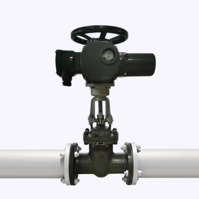 China SONGO Flange Motorized Gate Valve Carbon Steel On/off Type 380V 4inch Multi-turn Electric Actuator Valve for sale