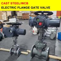 China SONGO Cast Iron Flange Motorized Gate Valve On/off 380V Electric Actuator Multi-turn Non-rising Stem Resilient EPDM Water Gate Valve for sale