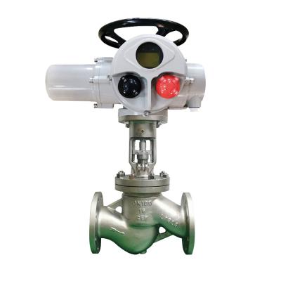 China SONGO SS304 Flange Motorized Globe Valve On/off Type Multi-Turn Electric Actuator Electric Globe Valve for sale
