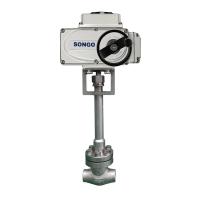 China SONGO SS304 Flange Motorized Globe Valve On/off Type Multi-Turn Electric Actuator Electric Globe Valve for sale