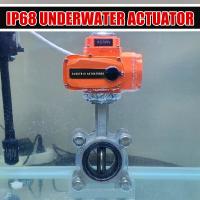 China Cast Iron Wafer Motorized Butterfly Valve 220VAC On Off Type Electric Actuator Flow Control Valve for sale