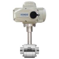 China Motorized Cryogenic Valve 24VDC Stainless Steel LNG with Electric Actuator for sale