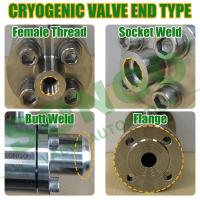 China Single Acting Pneumatic Cryogenic Valve 150lb Cast Steel 316 Extended Stem 2pcs For Liquid Natural Gas for sale