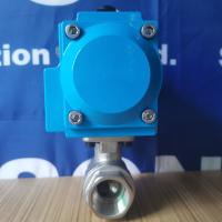 China 2 Piece Threaded Pneumatic Actuator Valve 2Way Female Thread Shut off Ball Valve for sale