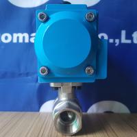 China 2 Piece Threaded Pneumatic Actuator Valve 2Way Female Thread Shut off Ball Valve for sale