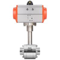 China Cryogenic Pneumatic Ball Valve 1inch 4Mpa Forged SS304 Extended Stem Socket Weld With Double Acting for sale