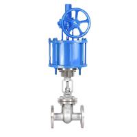 China SONGO Pneumatic Gate Valve Stainless Steel Class150 Pneumatic Actuator Air Control Gate Valve for sale
