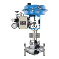 China SS304 Pneumatic Diaphragm Control Valve Heat Dissipation Single Seated 16bar DN100 Flange for sale
