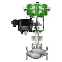 China SS304 Pneumatic Diaphragm Control Valve Heat Dissipation Single Seated 16bar DN100 Flange for sale