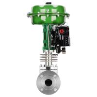 China SS304 Pneumatic Diaphragm Control Valve Heat Dissipation Single Seated 16bar DN100 Flange for sale