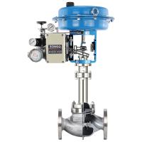 China SS304 Pneumatic Modulating Valve Bellows Seal Type Water Steam Globe Valve Flange ANSI 150 for sale