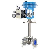 China Pneumatic Cryogenic Control Valve Bellows Type Flange 150lb 4-20ma SS304 Air To Open for sale