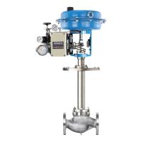 China Pneumatic Cryogenic Control Valve Bellows Type Flange 150lb 4-20ma SS304 Air To Open for sale