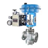 China SONGO Pneumatic Double Seated Valve Standard Type Flow Control DN32 Ss304 16bar Pneumatic Diaphragm Control Globe Valve With 4-20ma Pneumatic Positioner for sale