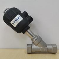 China Pneumatic Angle Seat Valve Y Type SS304 Double Acting NPT Thread 16bar Shut Off Valve for sale