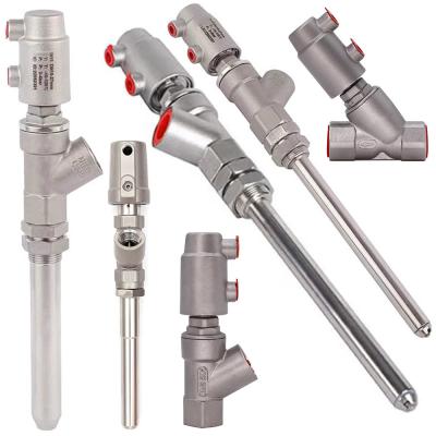 China SONGO Pneumatic Filling Nozzles Valve Internal Seal Type PTFE Seat Stainless Steel 316 For Liquid Beer for sale