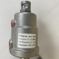 China Flange Angle Seat Pneumatic Actuator Valve 25 Bar SS304 Spring Return Air Water Steam 145degree for sale