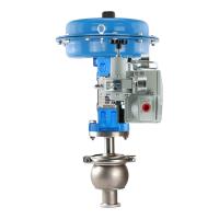 China SONGO Pneumatic Sanitary Angle Control Valve PN25 Ss316 2inch Single Seated Diaphragm Control Flange Globe Valve with 4-20ma Positioner feedback for sale