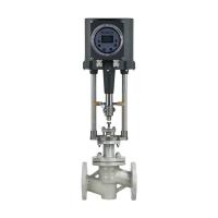 China SONGO Electric Fluorine Lined Modulating Control Valve 4-20ma Flange Carbon Steel 16bar Electric Single Seated Control Valve for acid and alkali resistant for sale